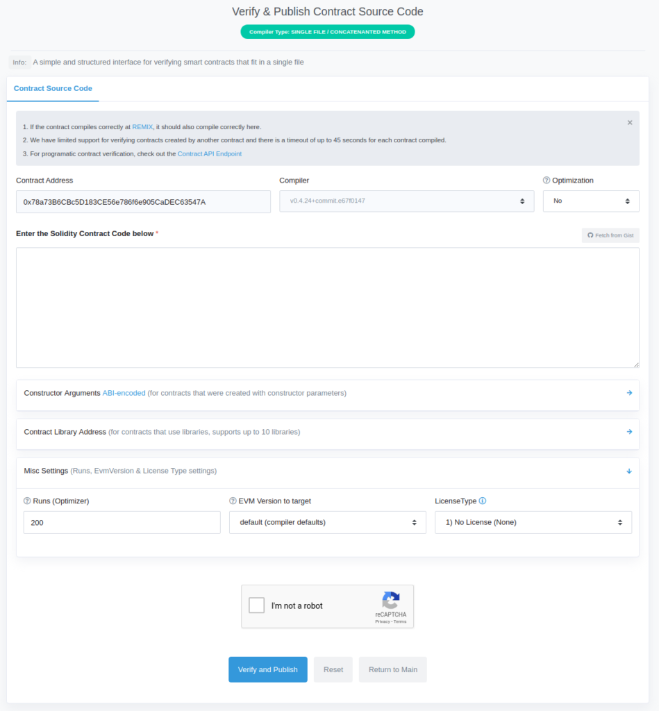 How To Verify Smart Contracts On Etherscan The Chain Bulletin